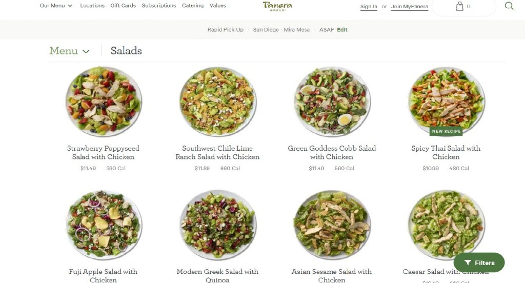 Subway、Panera Bread等餐廳開啓生鮮送貨服務 – 圣地亚哥美食指南